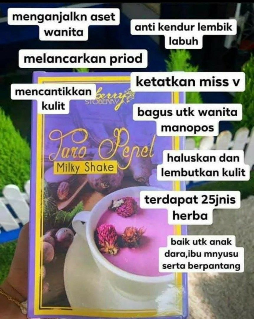 Taro pepel Milkshake / Keladi Milkshake,taste like Vanilla ice cream INSTOCKS!, Food & Drinks ...