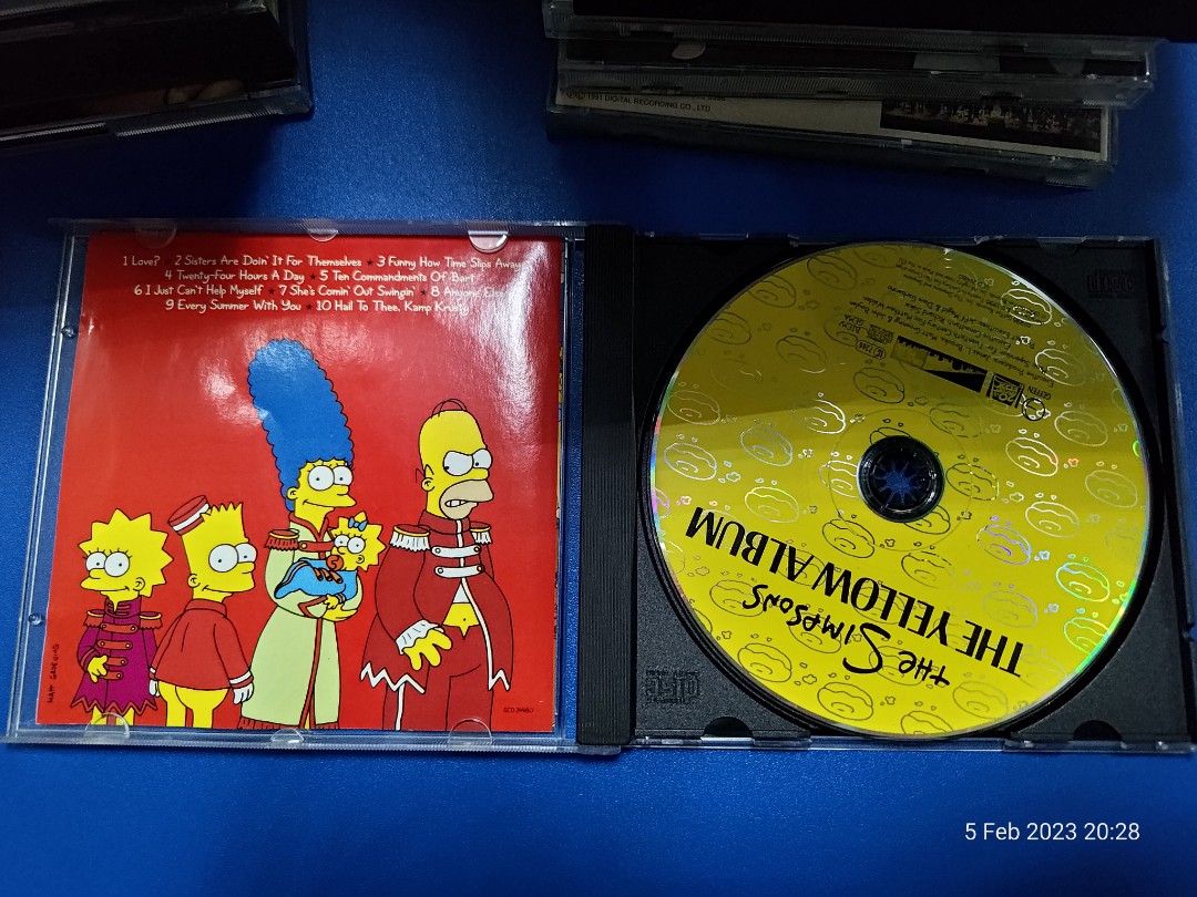 The Simpsons – The Yellow Album 唱片音樂 CD 沒有花痕100% No damage 98%new 內附歌詞紙 ...