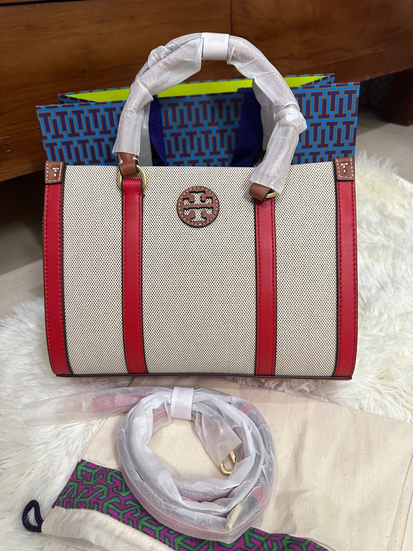 Tory Burch Blake Canvas, Luxury, Bags & Wallets on Carousell