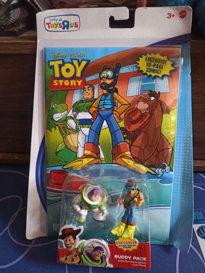 ToyStory buddy pack scuba woody& action hero buzz on Carousell