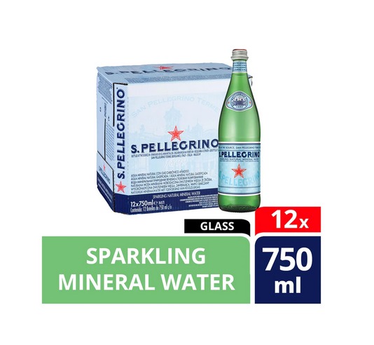 TP-SAN PELLEGRINO Sparkling Mineral Water (12 x 750ml), Food & Drinks, Beverages on Carousell
