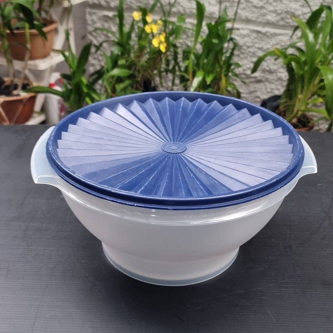 Tupperware Large Salad Bowl with Lid, Furniture & Home Living ...
