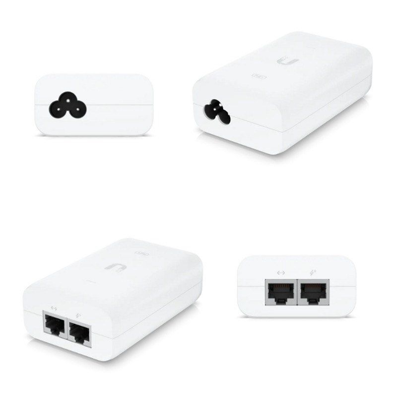 Ubiquiti UniFi U-POE-AT Compact PoE+ Gigabit Power Injector 30W 802 ...