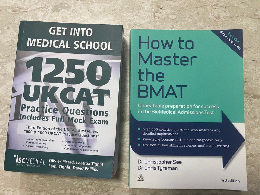 UKCAT BMAT Medical school practice books, Hobbies & Toys, Books ...