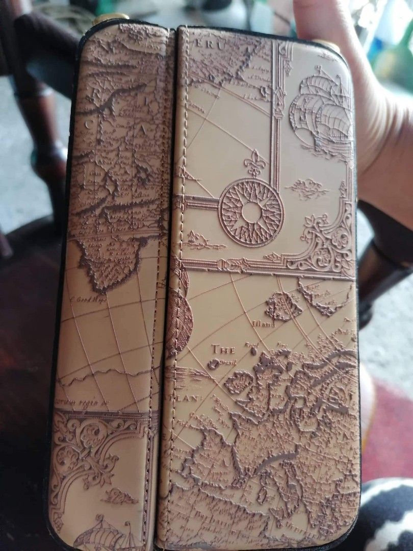 Unique Briefcase Embossed Map on Carousell