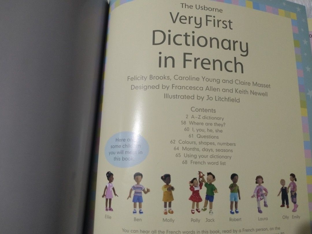 Usborne Very First Dictionary in French, Hobbies & Toys, Books ...