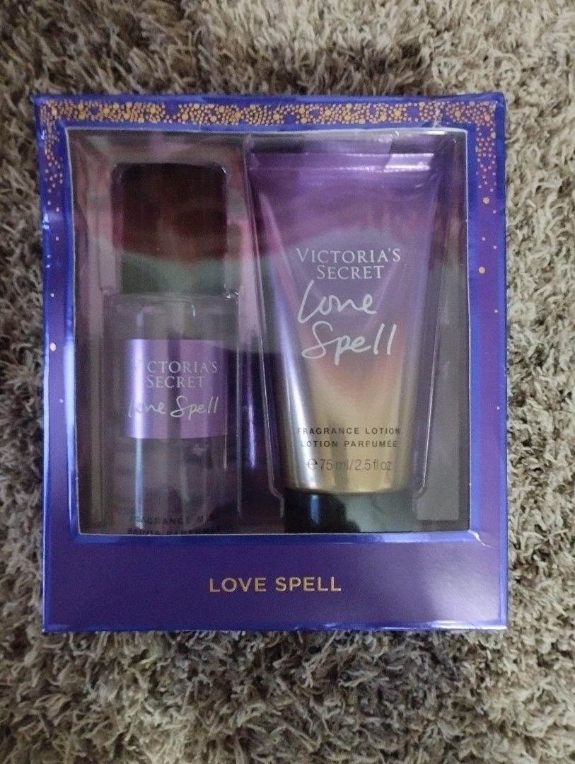 Victoria's Secret LOVE SPELL Set, Beauty & Personal Care, Fragrance ...