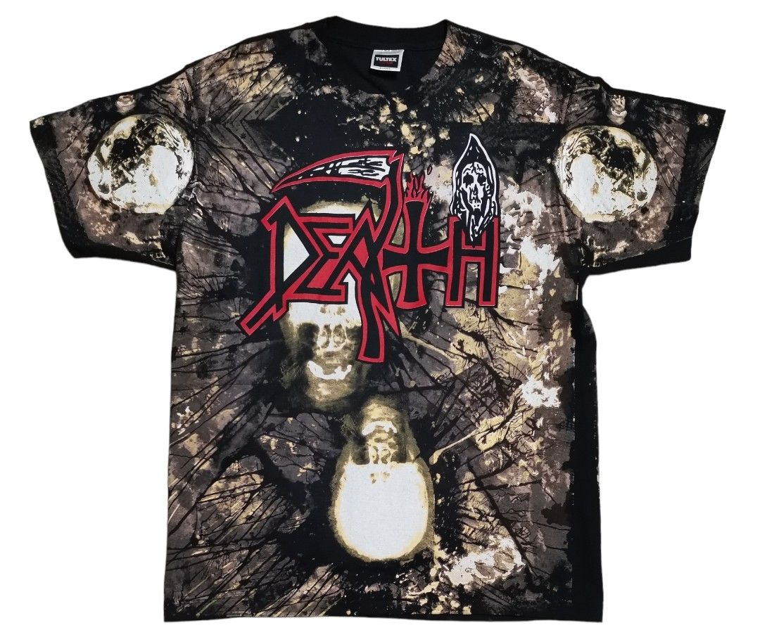 Vintage AOP Death 'Individual thought Patterns' Allover Print T-Shirt ...