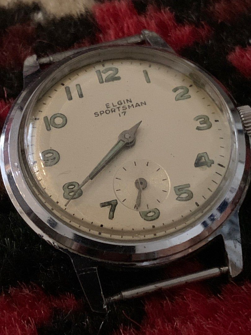 Vintage Elgin Sportsman Watch, Men's Fashion, Watches & Accessories ...