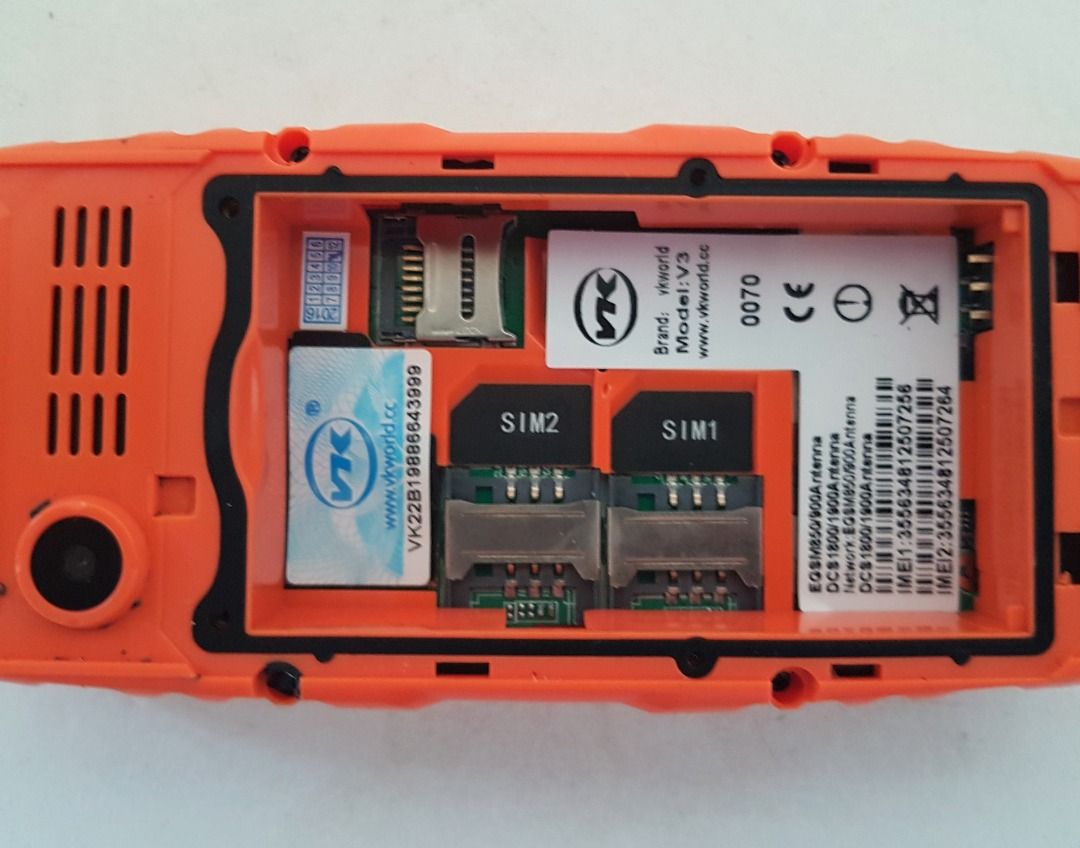 Vintage Mobile Handphone, VKWorld V3 IP67 Phone, with Box and Manual ...