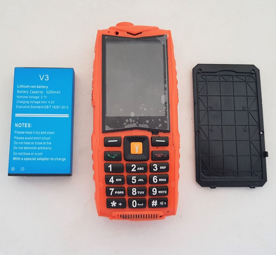 Vintage Mobile Handphone, VKWorld V3 IP67 Phone, with Box and Manual ...