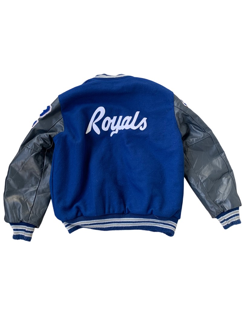 Vintage Royals Varsity Leather Jacket, Men's Fashion, Coats, Jackets ...