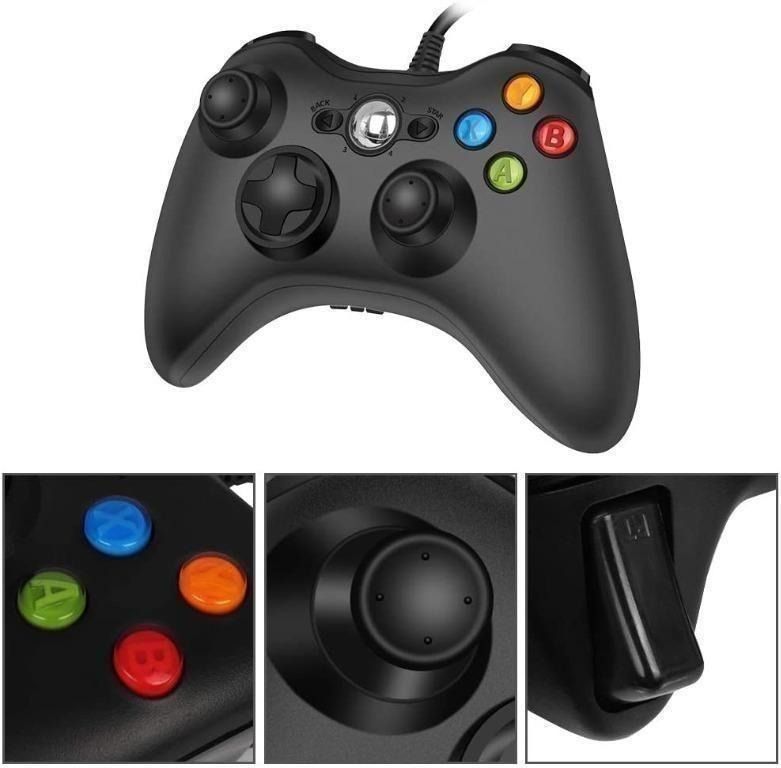 Wired Controller for Microsoft Xbox 360 and Windows PC (Windows 10 / 8 ...