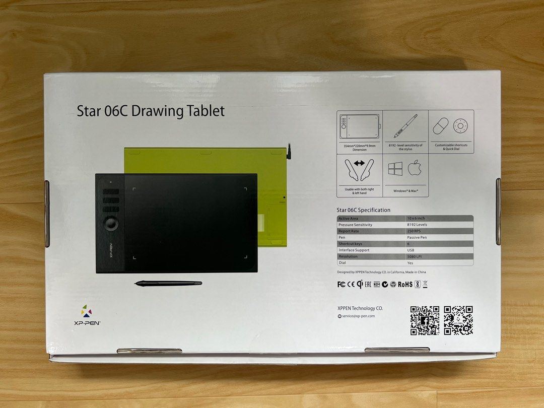 XP Pen Star 06C Drawing Tablet, Computers & Tech, Office & Business ...