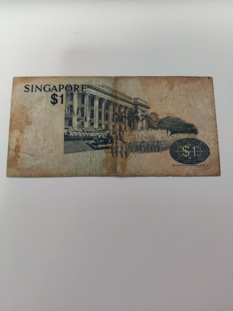 Old Singapore bank note 1 dollar bird series, Hobbies & Toys ...