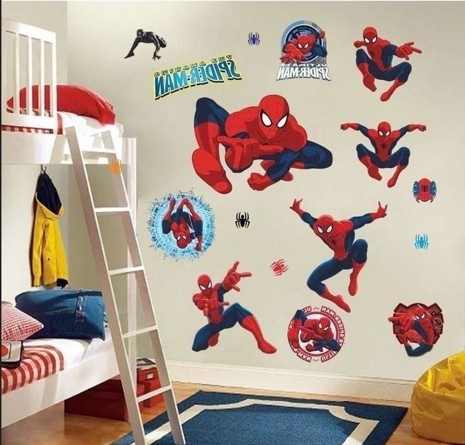 3D Spider man superhero spiderman wall decal sticker, Furniture & Home ...