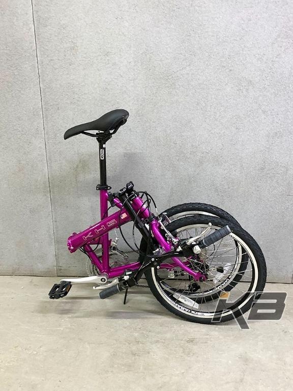 (現貨) 台灣 KHS F20-JJ 摺車 單車 (16波) 紫色 406 folding bike, 運動產品, 單車及配件, 單車 - Carousell