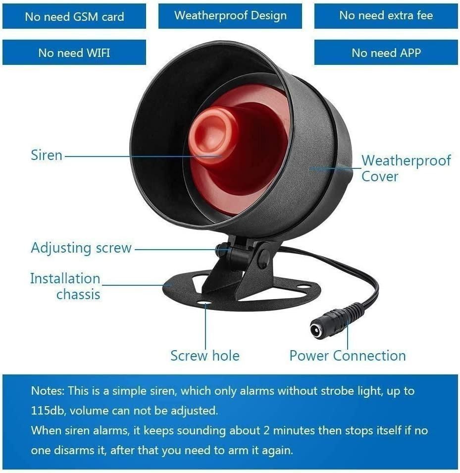 * [B2579] * KERUI Upgraded Standalone Home Office Shop Security Alarm ...