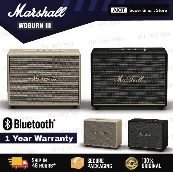 [ ORIGINAL ] Marshall Woburn III Bluetooth Speaker | Woburn 3 Bluetooth ...
