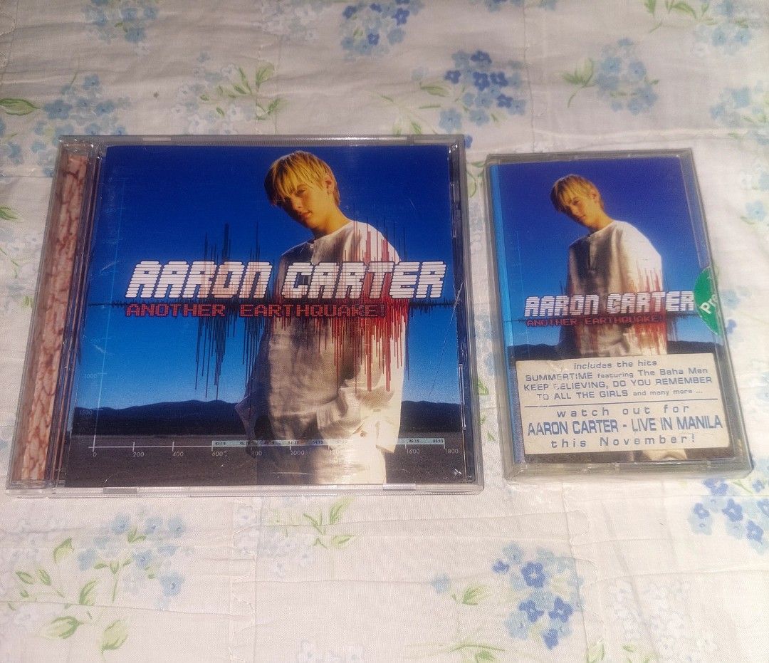 Aaron Carter # Another Earthquake!, CD & Cassette Tape Bundle, Hobbies ...