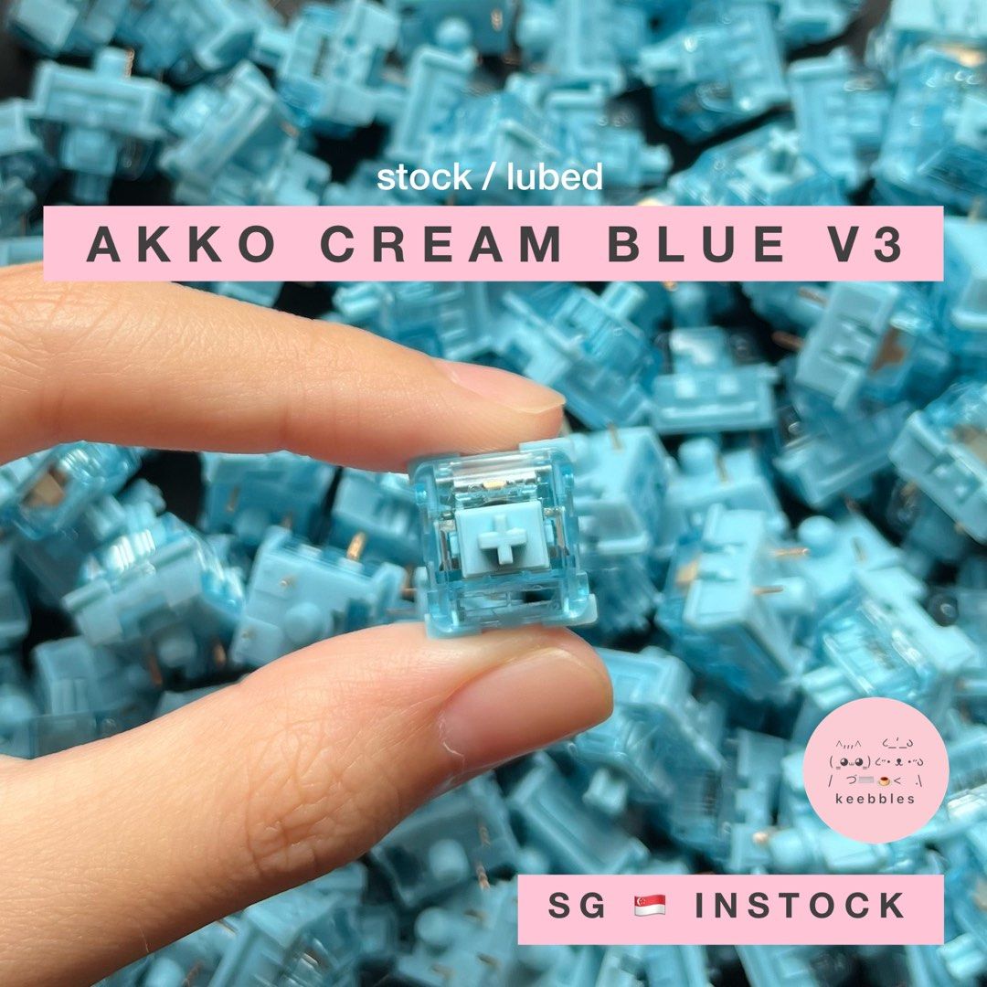 akko cream blue v3 switches, Computers & Tech, Parts & Accessories ...