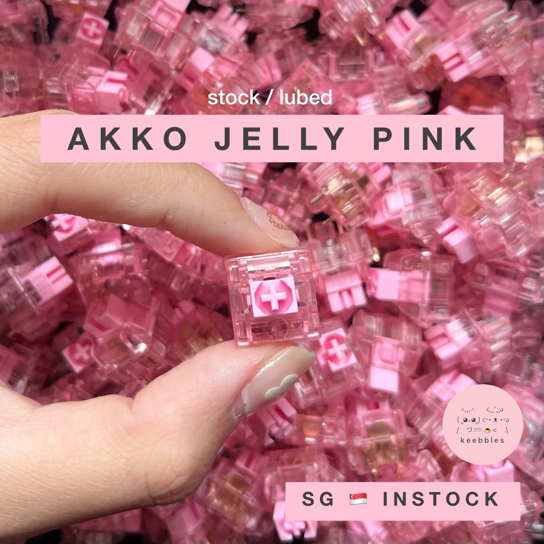 akko jelly pink switches, Computers & Tech, Parts & Accessories ...