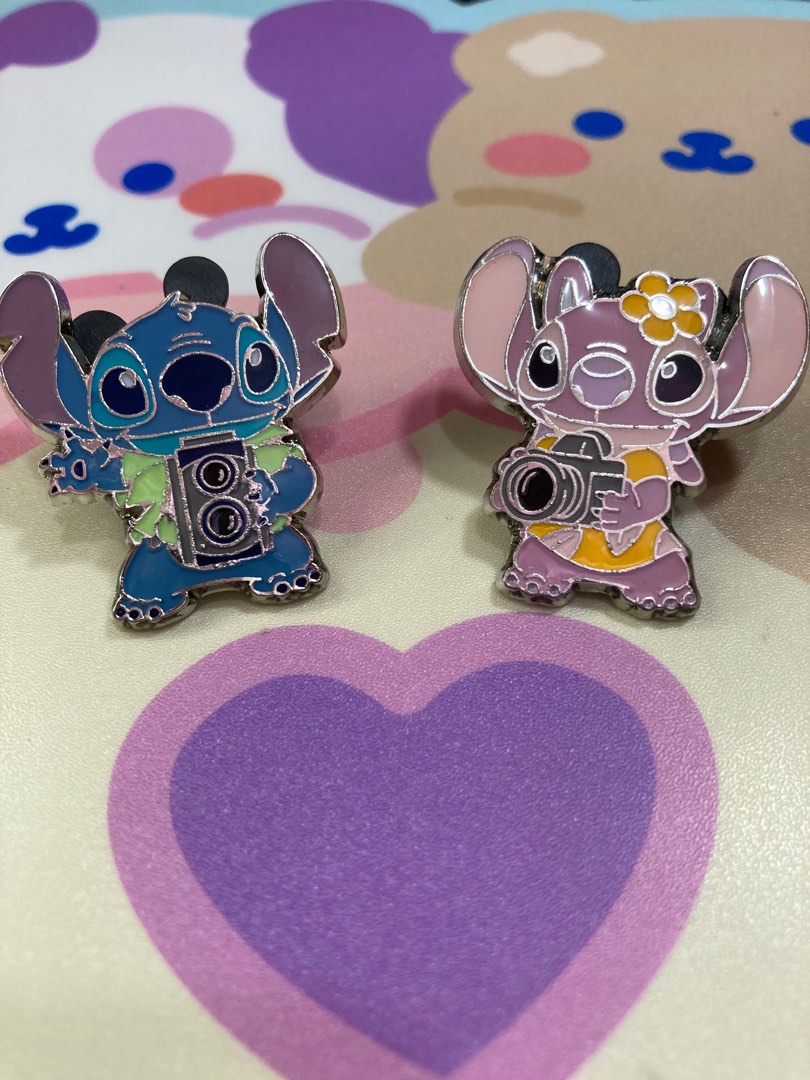 Angel and Stitch Disney Pin, Hobbies & Toys, Memorabilia & Collectibles ...