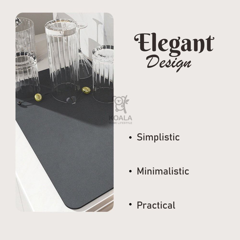 Anti Slip Diatomite Absorbent Soft Table Mat Bathroom Mat, Furniture ...