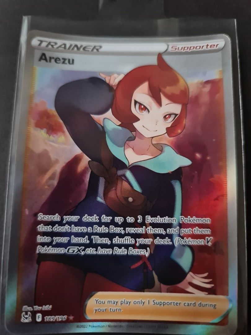 Arezu Full Art Ultra Rare, Hobbies & Toys, Toys & Games on Carousell