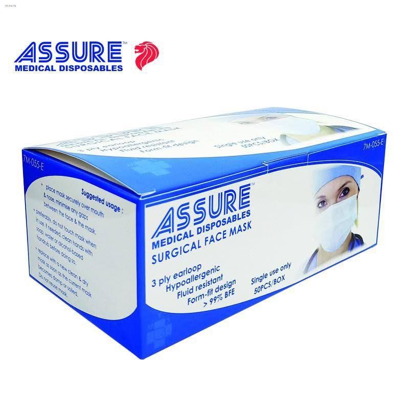 Assure Surgical Mask, Health & Nutrition, Face Masks & Face Shields on ...