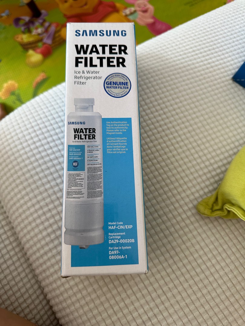 BNIB water filter for Samsung Fridge and 3M water filter, Furniture ...
