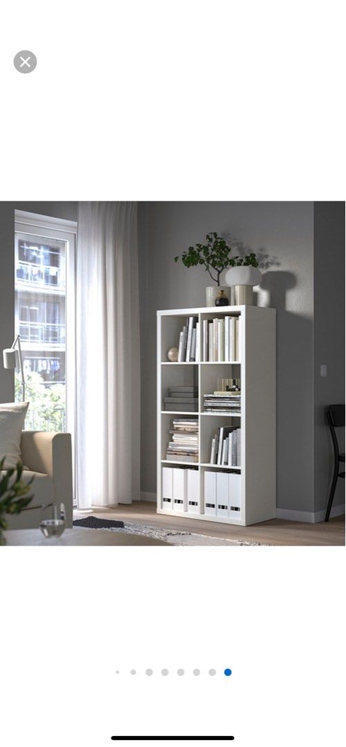 IKEA Kallax Shelving unit with 1 boxe and a file organizer , Furniture ...