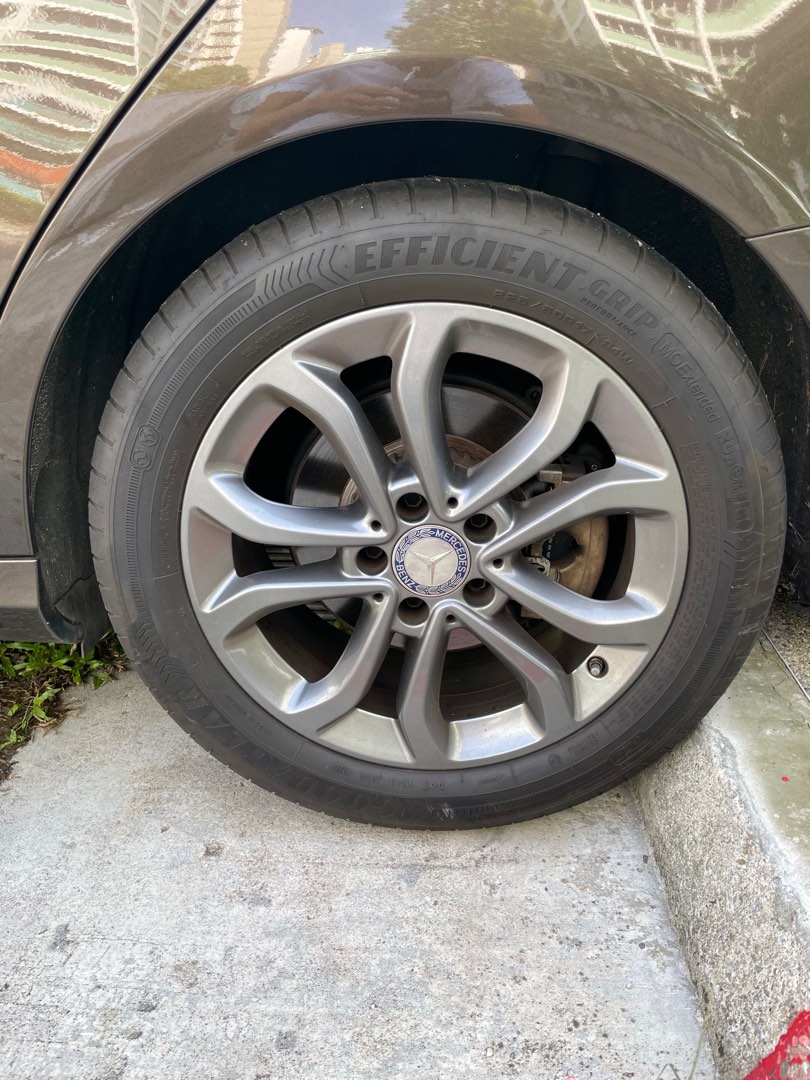 C180 17inch set cash and carry with tyres, Car Accessories, Tyres ...