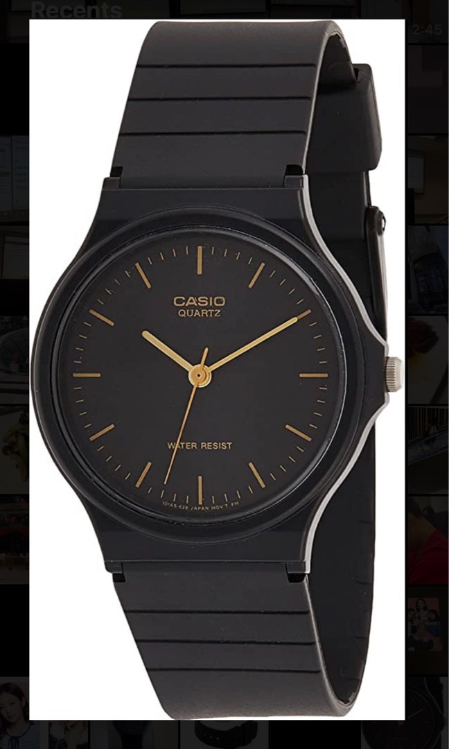 Casio Basic Round Watch (MQ-24-1EL), Luxury, Watches on Carousell