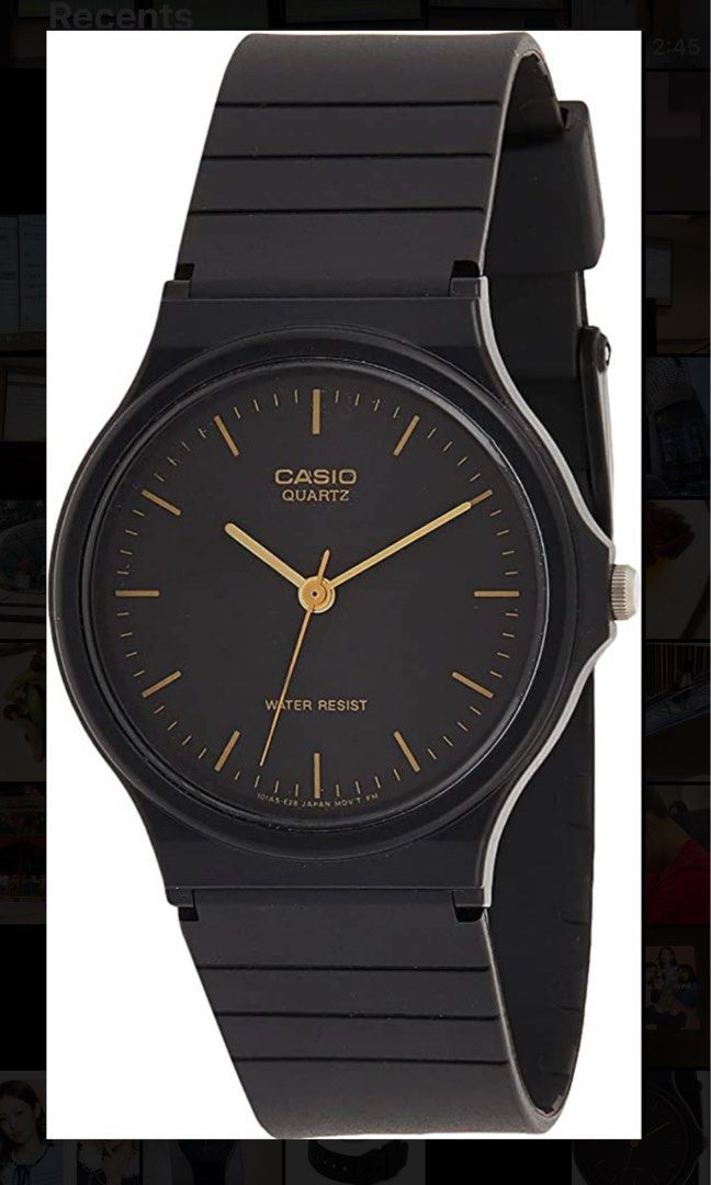 Casio Basic Round Watch (MQ-24-1EL), Luxury, Watches on Carousell