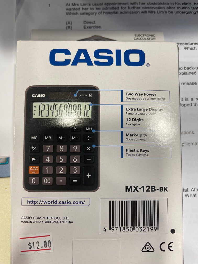 Casio Financial Calculator, Computers & Tech, Office & Business Technology on Carousell