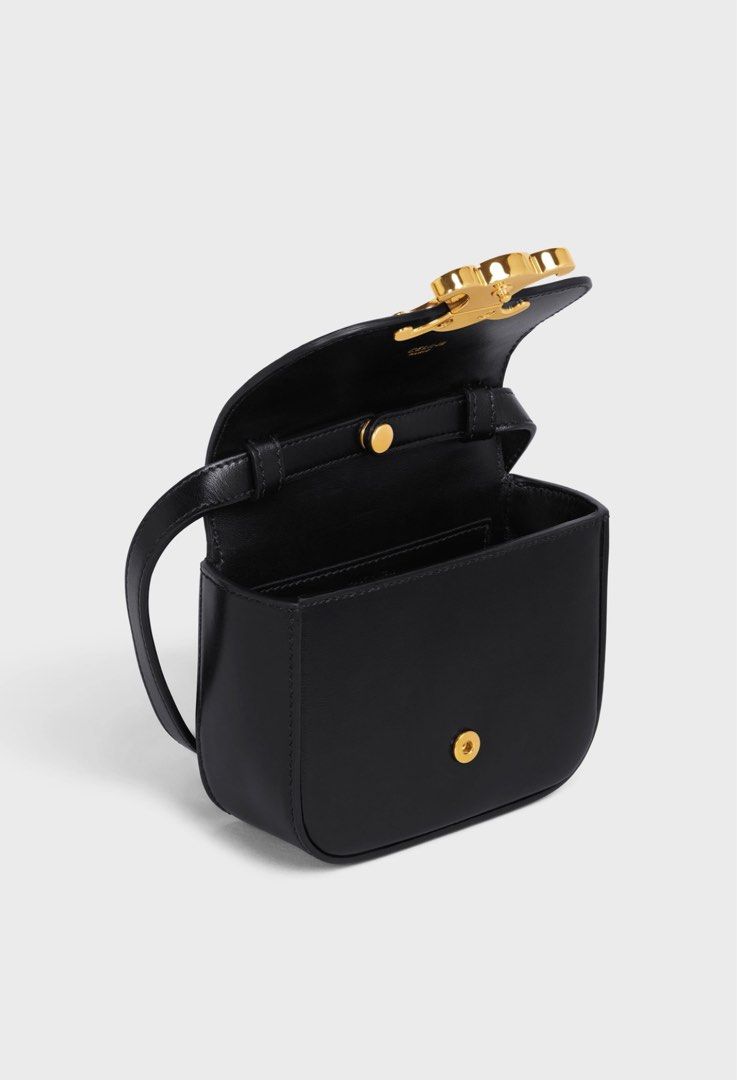 Celine mini triomphe in shiny calfskin, Women's Fashion, Bags & Wallets ...