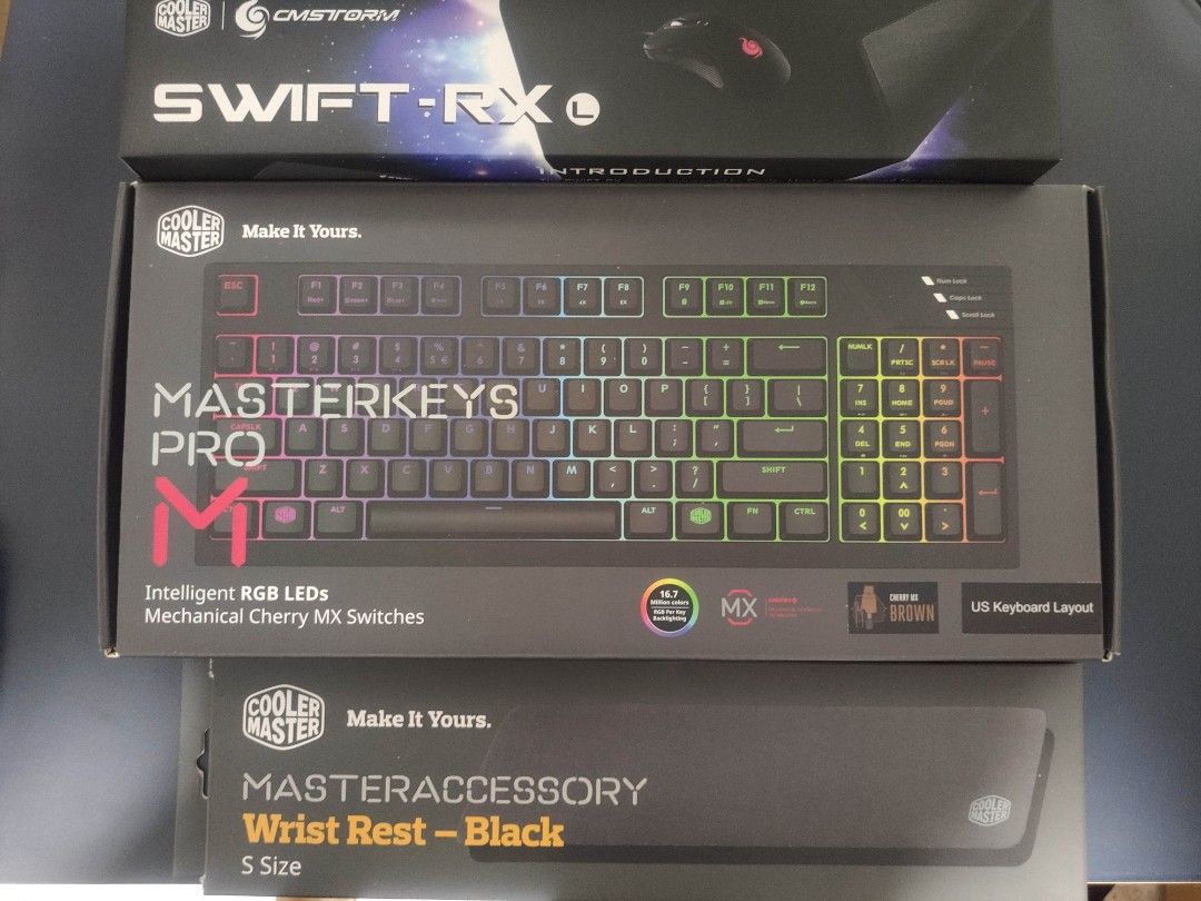 Cooler Master Pro M RGB Mechanical Gaming Keyboard, Computers & Tech ...