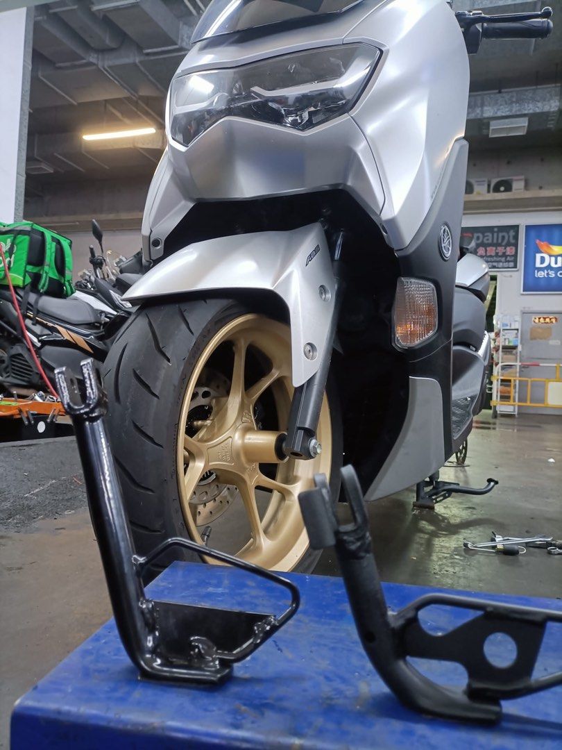 CUSTOM shorty Mainstand / Side stand, Motorcycles, Motorcycle ...