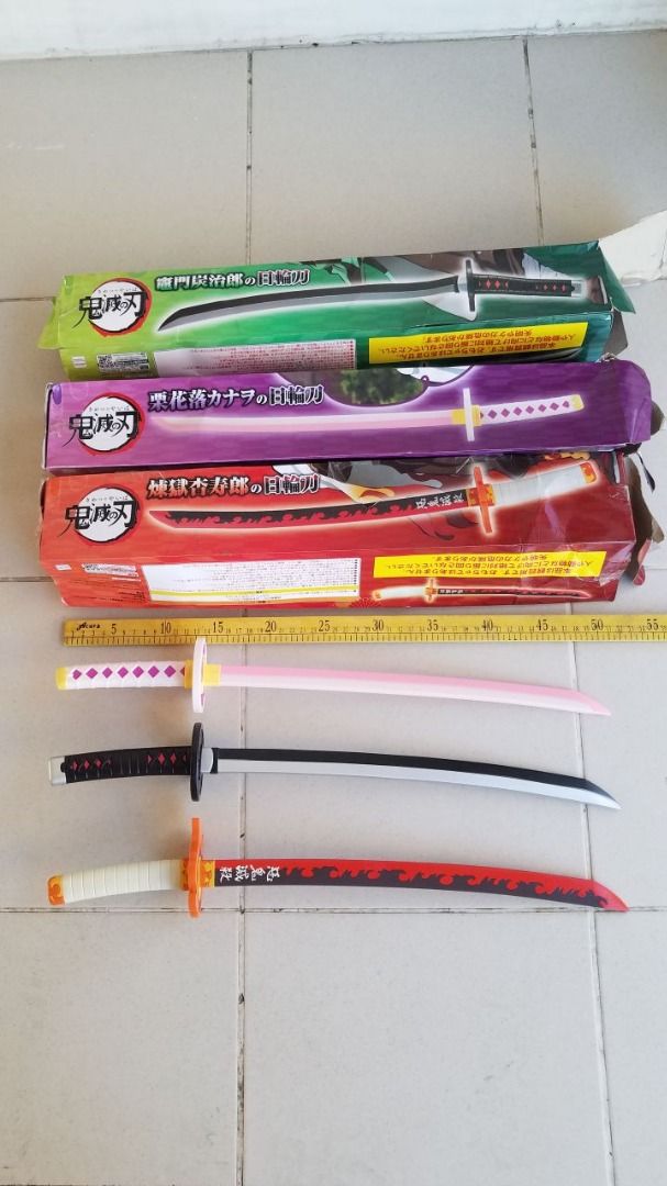 Demon Slayer/Kimetsu no Yaiba sword replicas and plush, Hobbies & Toys ...