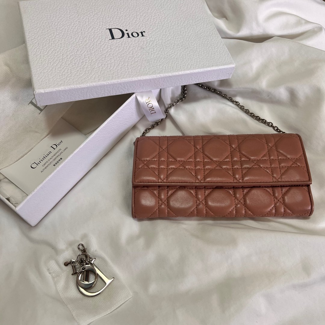 Dior Wallet On Chain, Luxury, Bags & Wallets on Carousell