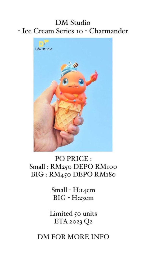 DM Studio - Ice Cream Series 10 - Charmander, Hobbies & Toys, Toys ...