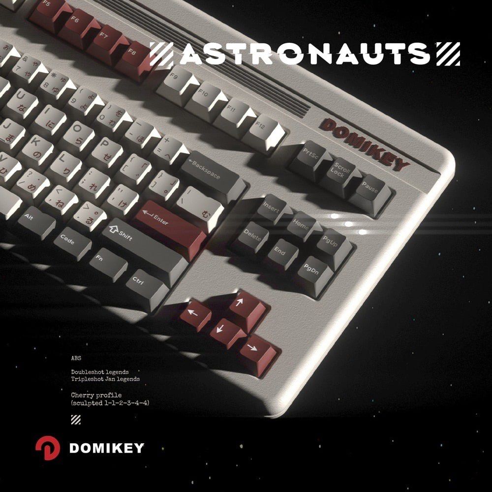 DOMIKEY ASTRONAUT CHERRY PROFILE ABS DOUBLESHOT KEYCAP FOR MX STEM MECHANICAL KEYBOARD ALL IN ...