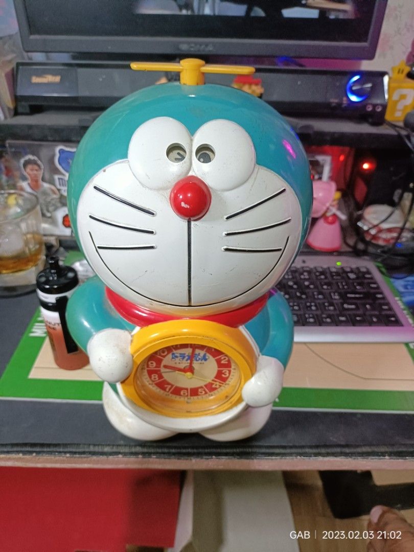 Doraemon Clock (working), Hobbies & Toys, Toys & Games on Carousell