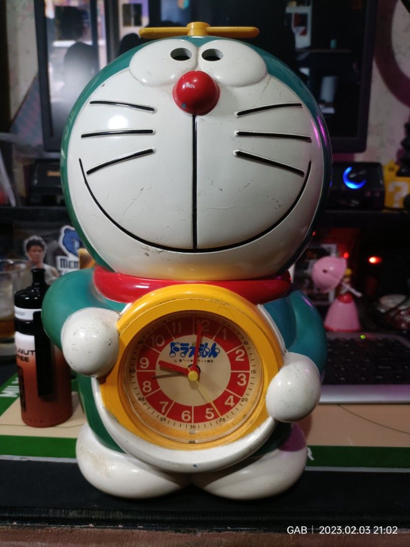 Doraemon Clock (working), Hobbies & Toys, Toys & Games on Carousell