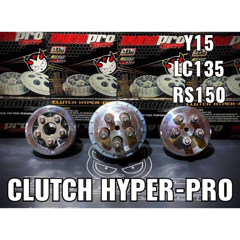 DYNOPRO RACING HYPER CLUTCH PRO YAMAHA LC135 Y15ZR Y16ZR HONDA RS150 RSX150 100% ORIGINAL-DYNO ...