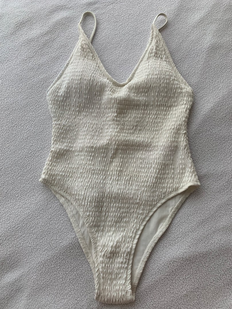 Brand New Eight Mermaid Maggie Swimsuit Still W Protection Lining In Ruched Salt Medium Be