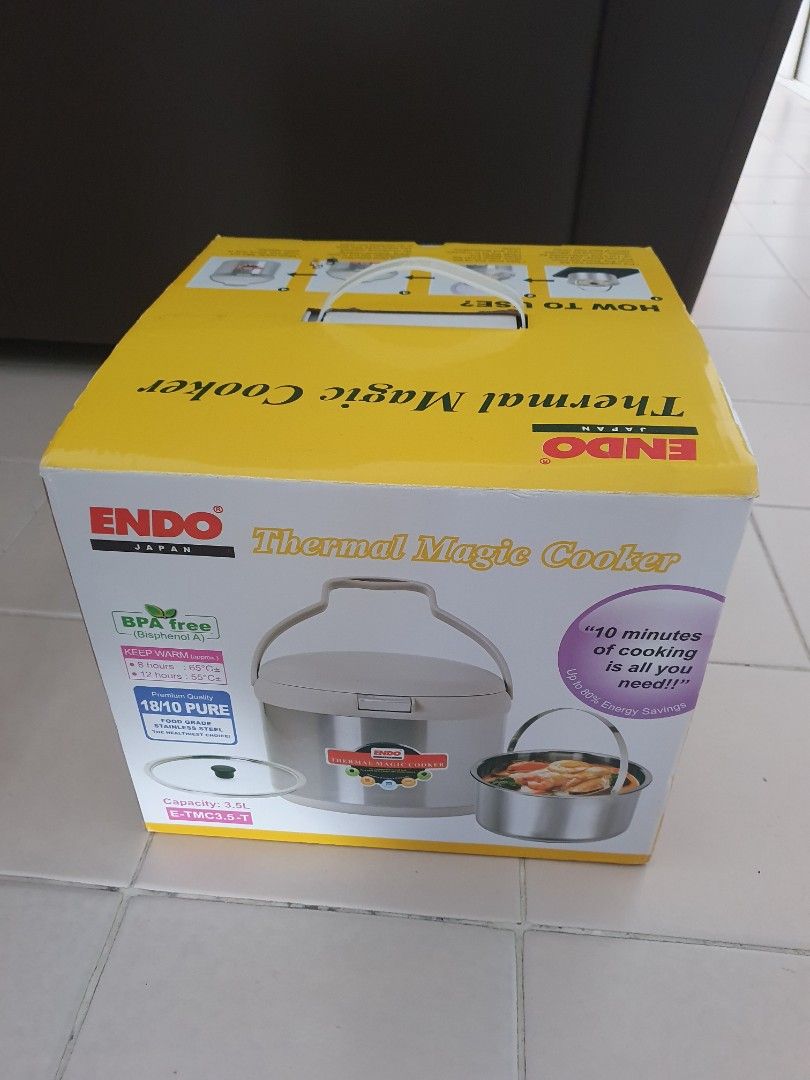 ENDO 3.5L Thermal Magic Cooker (Tall), TV & Home Appliances, Kitchen ...