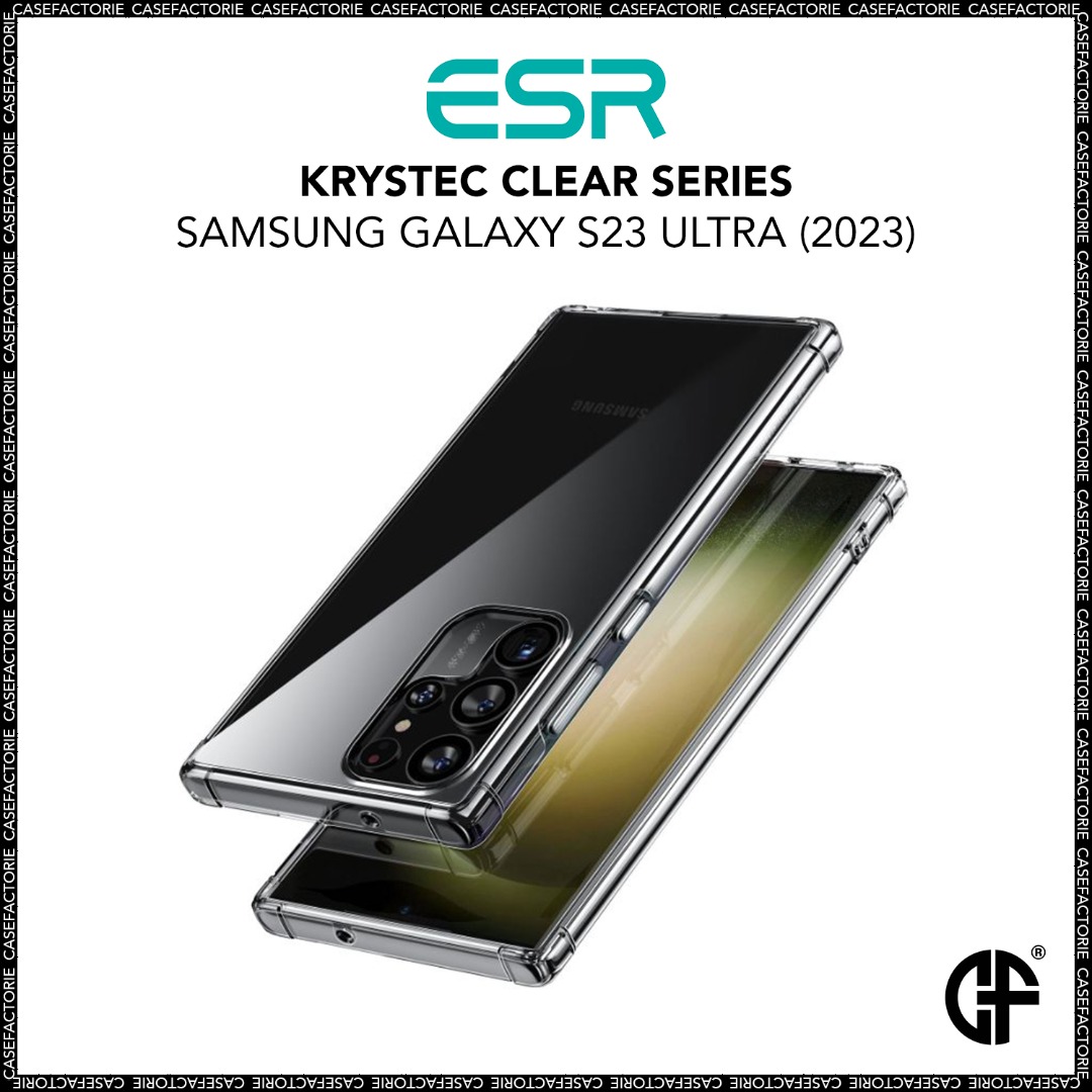 ESR Krystec Clear Case for Samsung Galaxy S23 Ultra (2023), Mobile ...