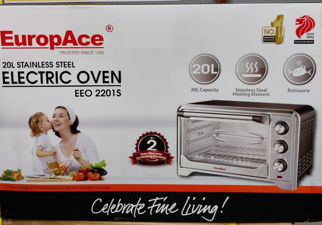 EUROPACE EEO 2201S 20L OVEN TOASER, TV & Home Appliances, Kitchen ...